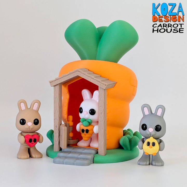 3D Printable CARROT HOUSE by Koza Design